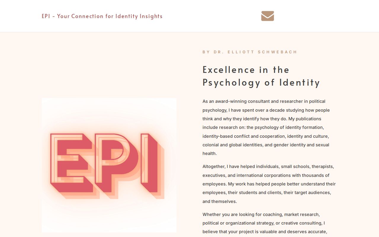Excellence in the Psychology of Identity